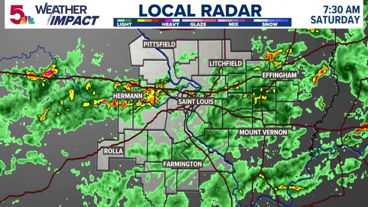 Live radar | Storms hit St. Louis early Saturday morning