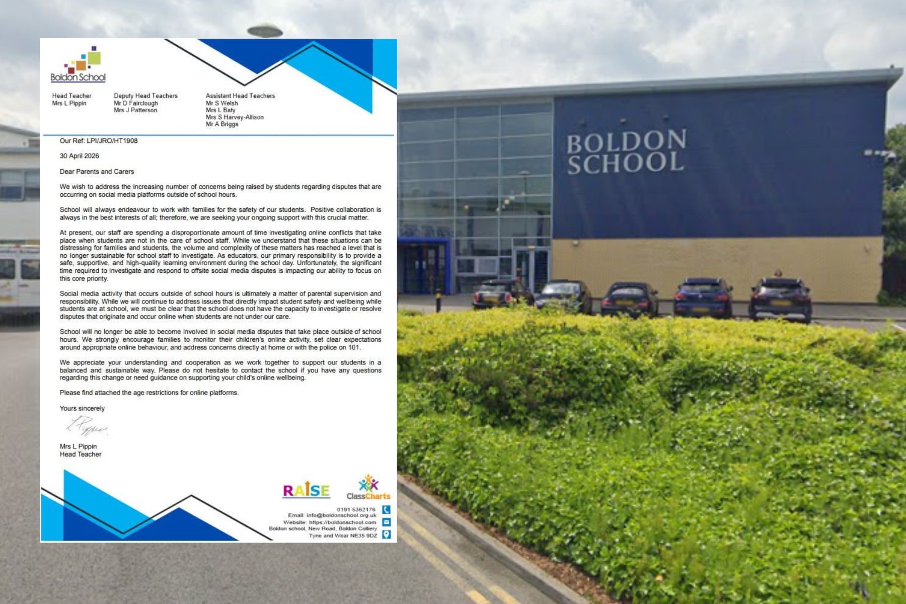 South Tyneside school takes hard line on social media disputes - fires ...