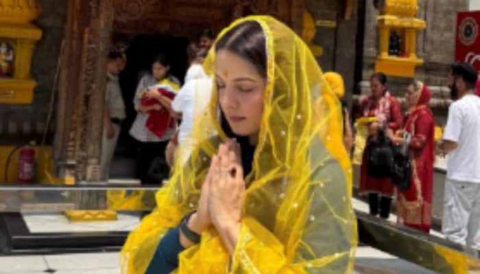 Celina Jaitly visits Baglamukhi Temple seeking blessings amid her ...