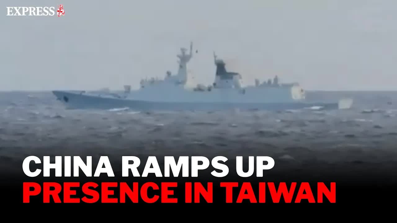 China's military might on display near Taiwan