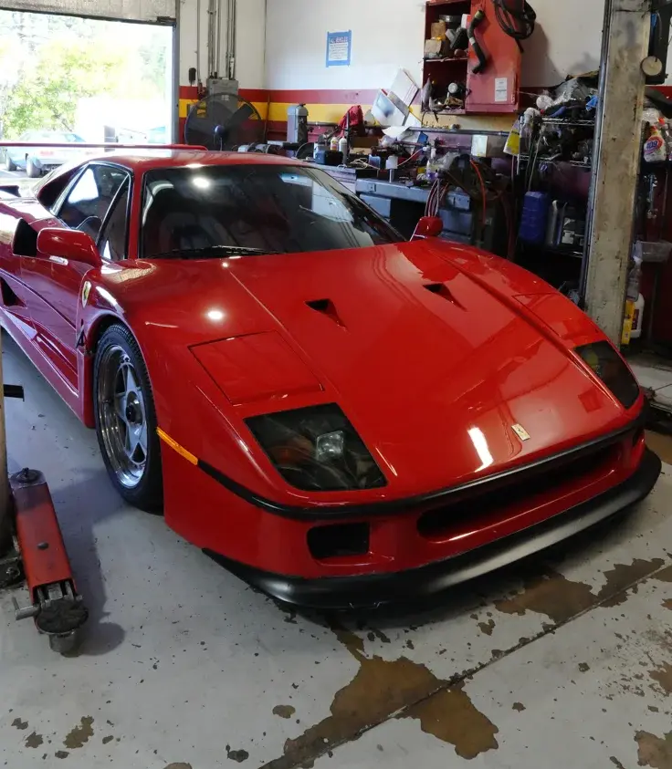 US woman restoring a Ferrari F40 after being inspired by the car from ...