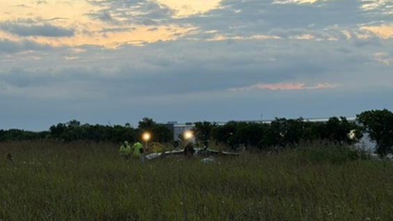 Small plane down after emergency landing in North Texas field, police say