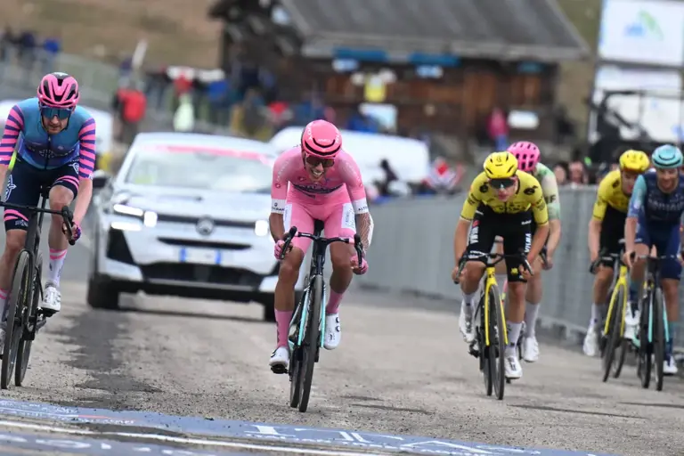 Bahrain Victorious and pink jersey Eulalio admit they were a little too ...