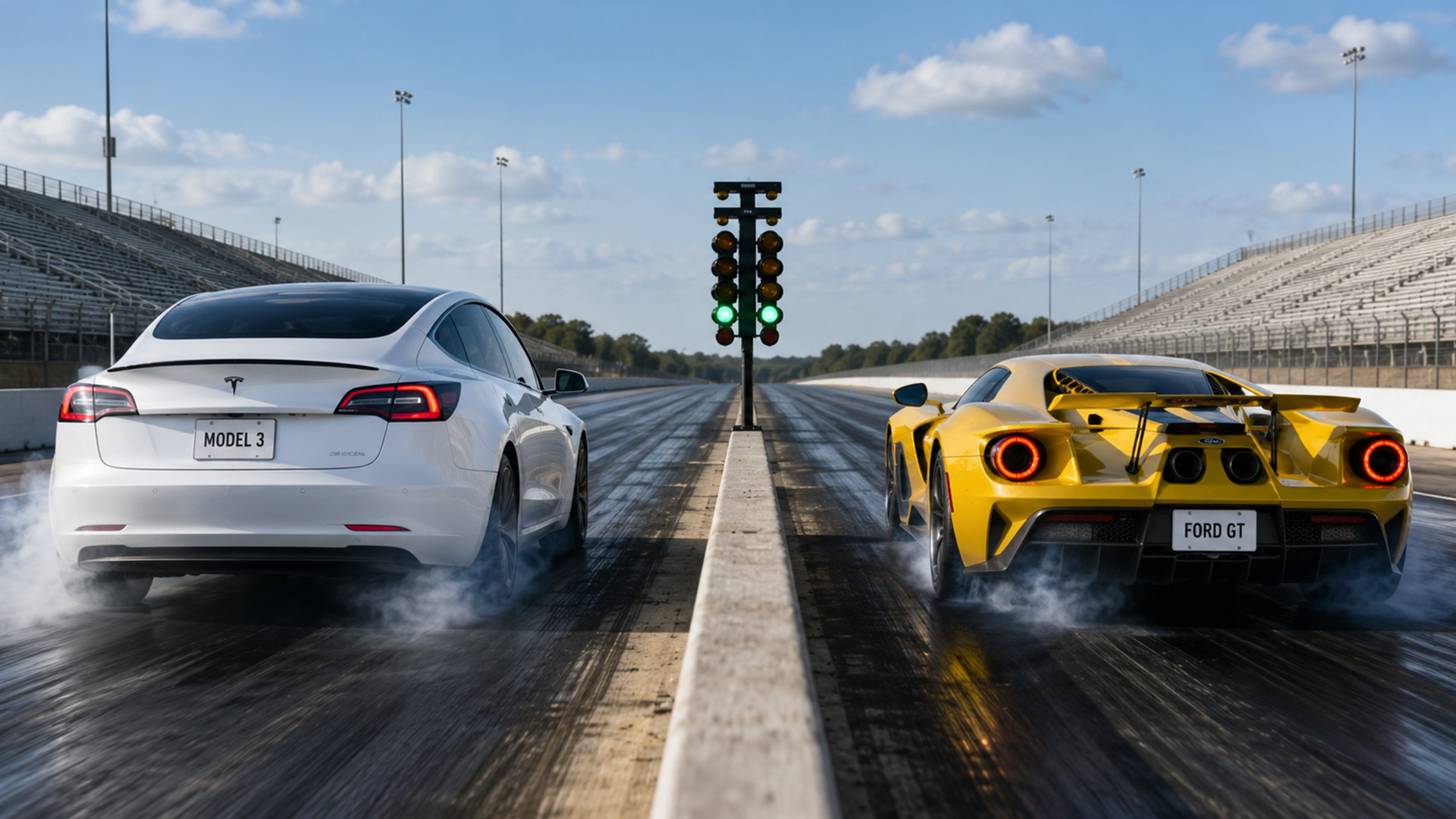 Is Tesla Model 3 Performance faster than Ford GT?