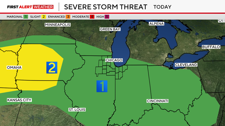 Another round of thunderstorms in Chicago area on Saturday night
