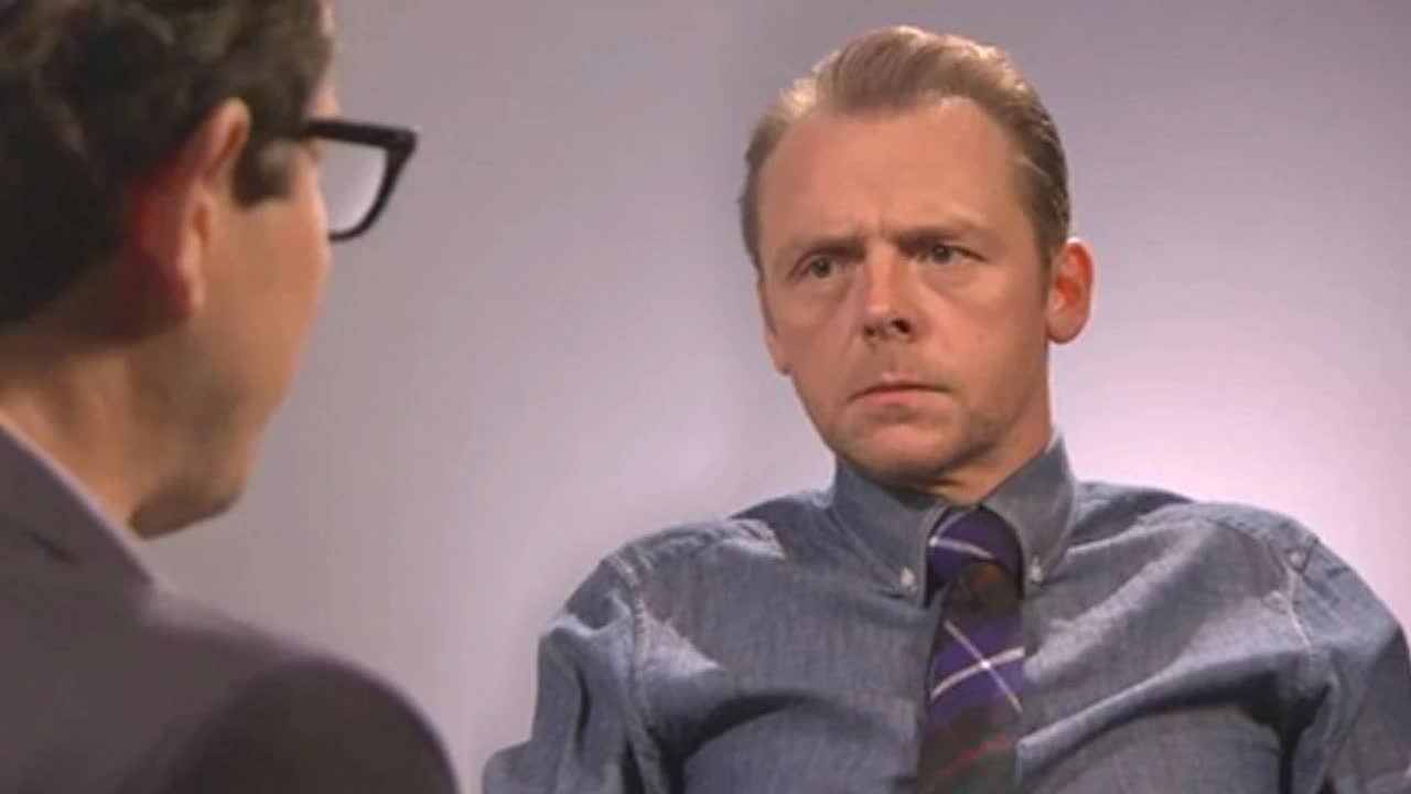 Simon Pegg interview video - He hates nerds?