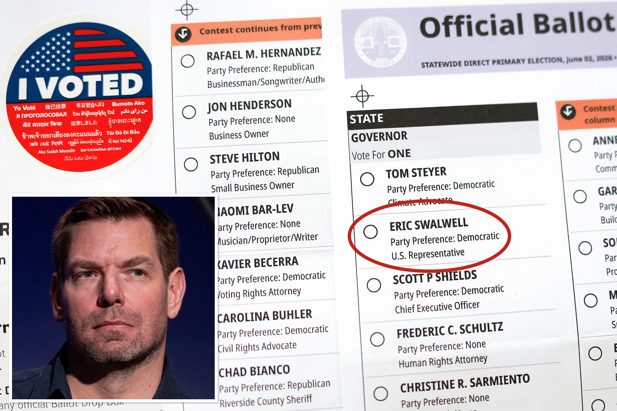 Eric Swalwell’s name continues to cause headaches for East Bay voters