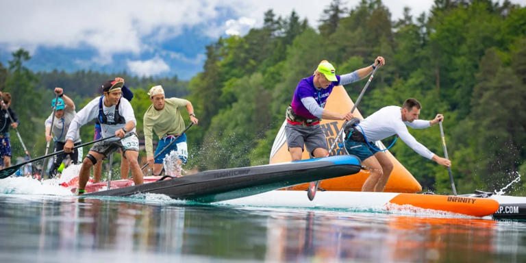 Kopf-an-Kopf-Rennen beim SUP-Festival am Faaker See