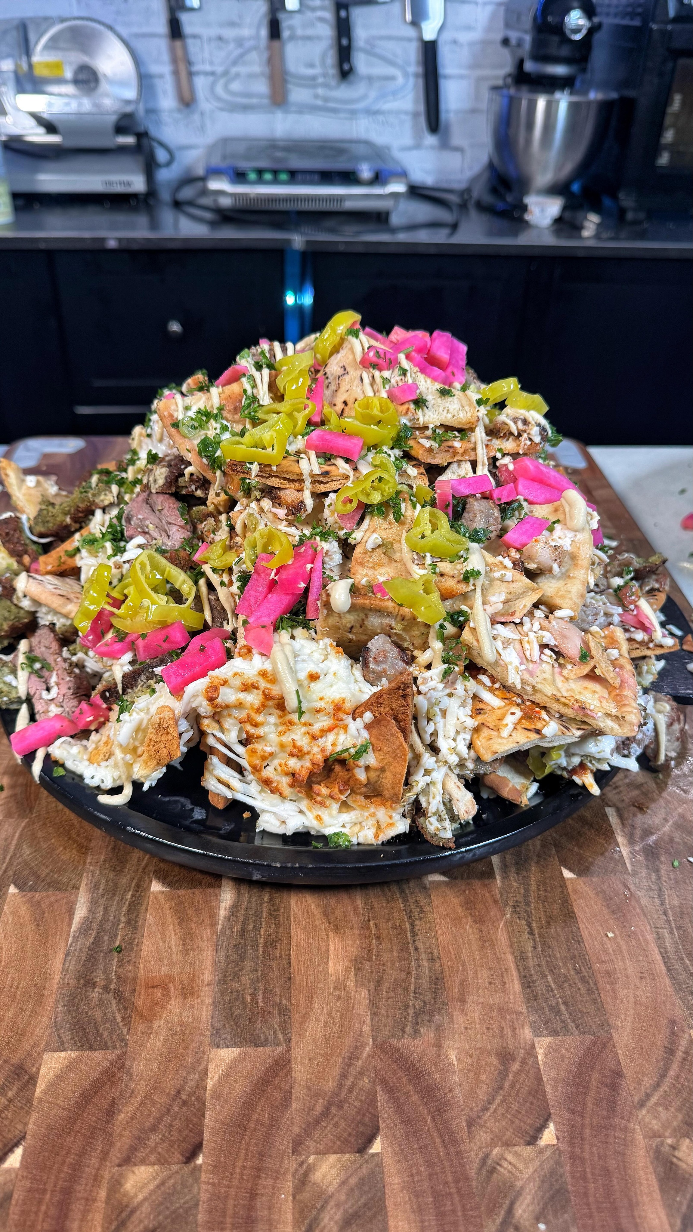25-layer Middle Eastern nachos