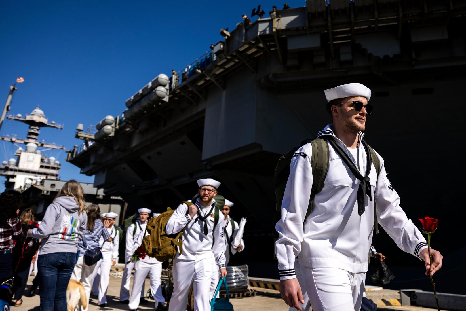 USS Ford returns home after 11-month deployment supporting the Iran war ...