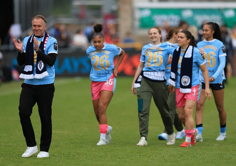 Soccer champions Man City sign off with WSL win over West Ham