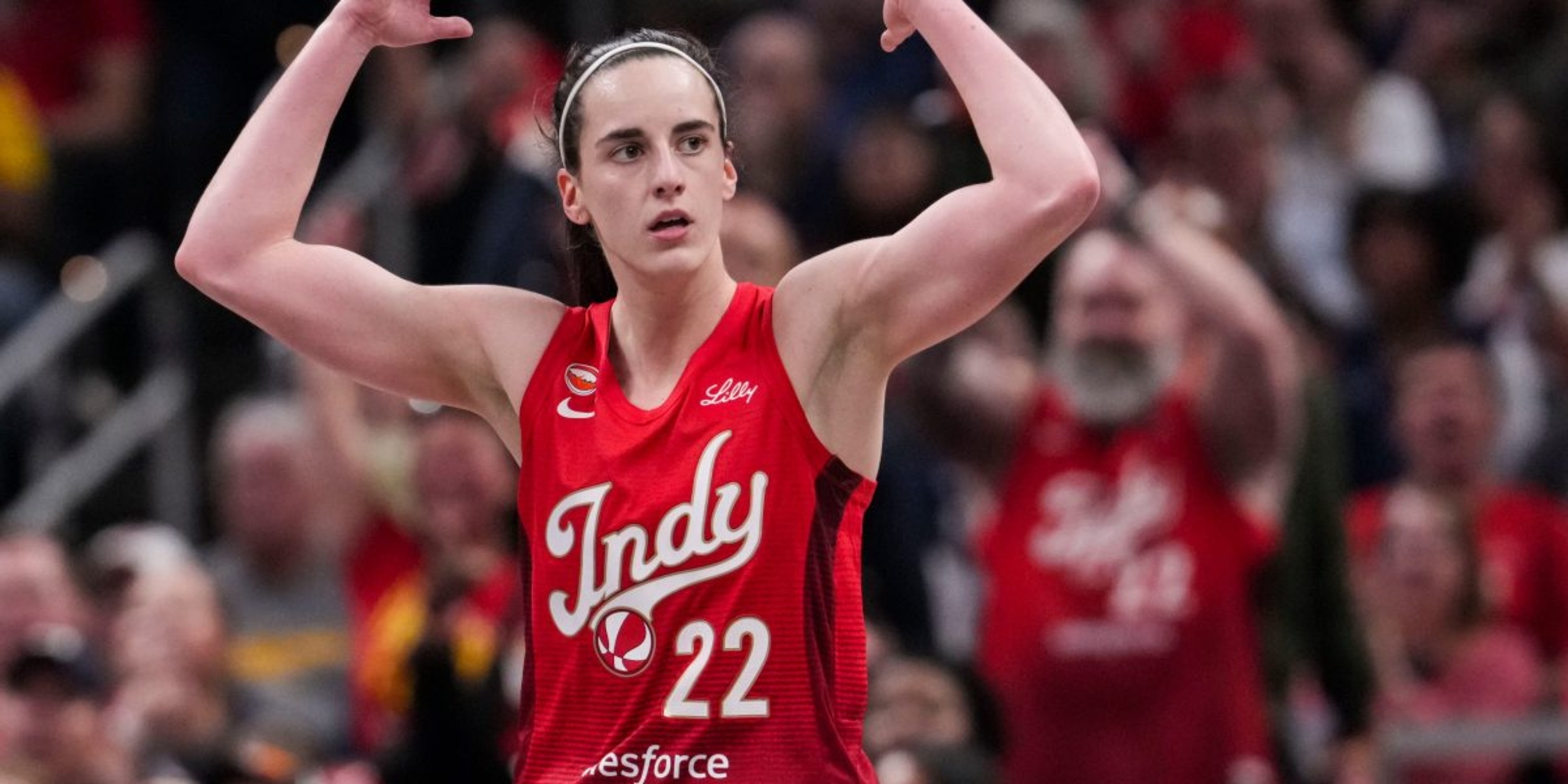 Fever star Caitlin Clark had one word for logo three against Valkyries