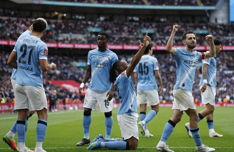 Soccer-Semenyo strikes as Man City beat Chelsea 1-0 to win FA Cup