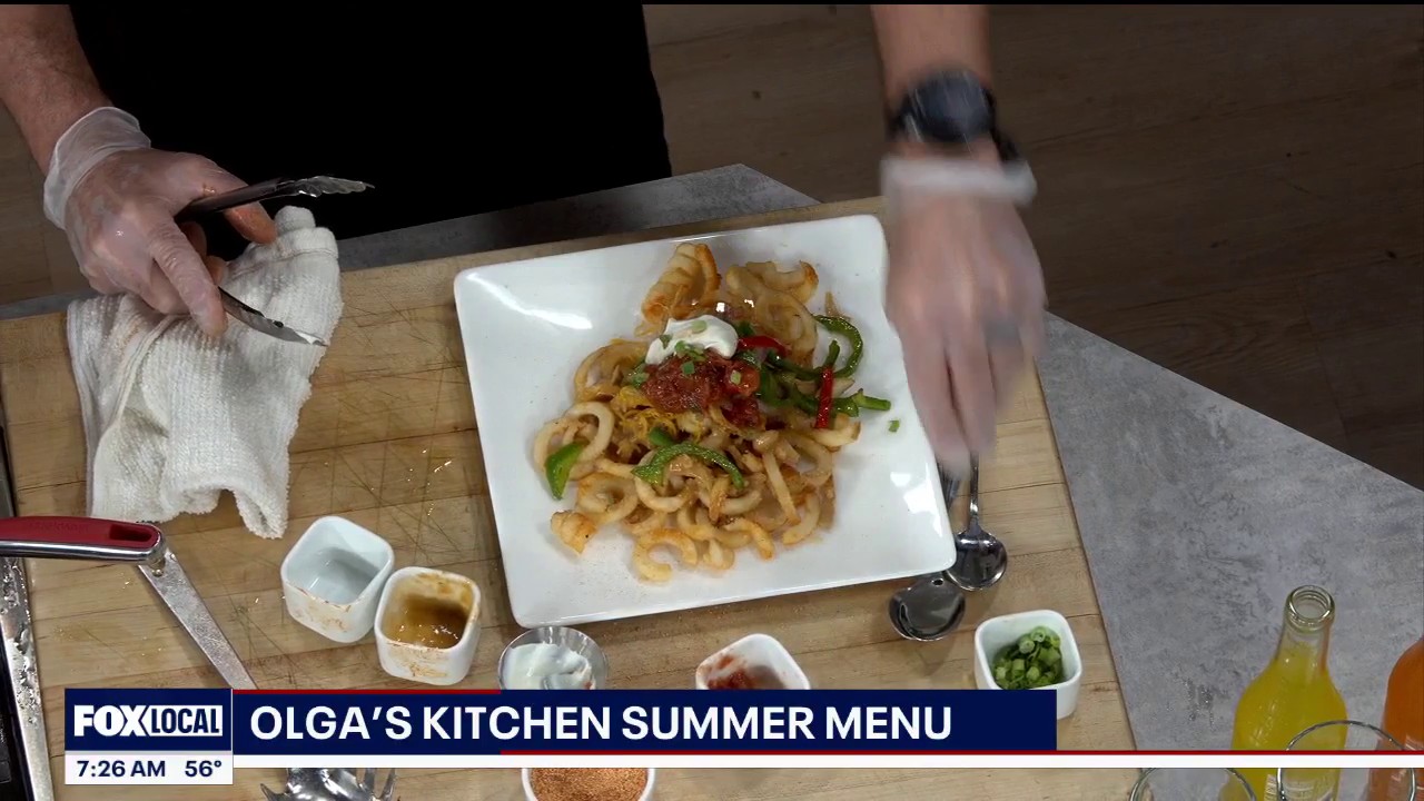 Olga's loaded fajita fries