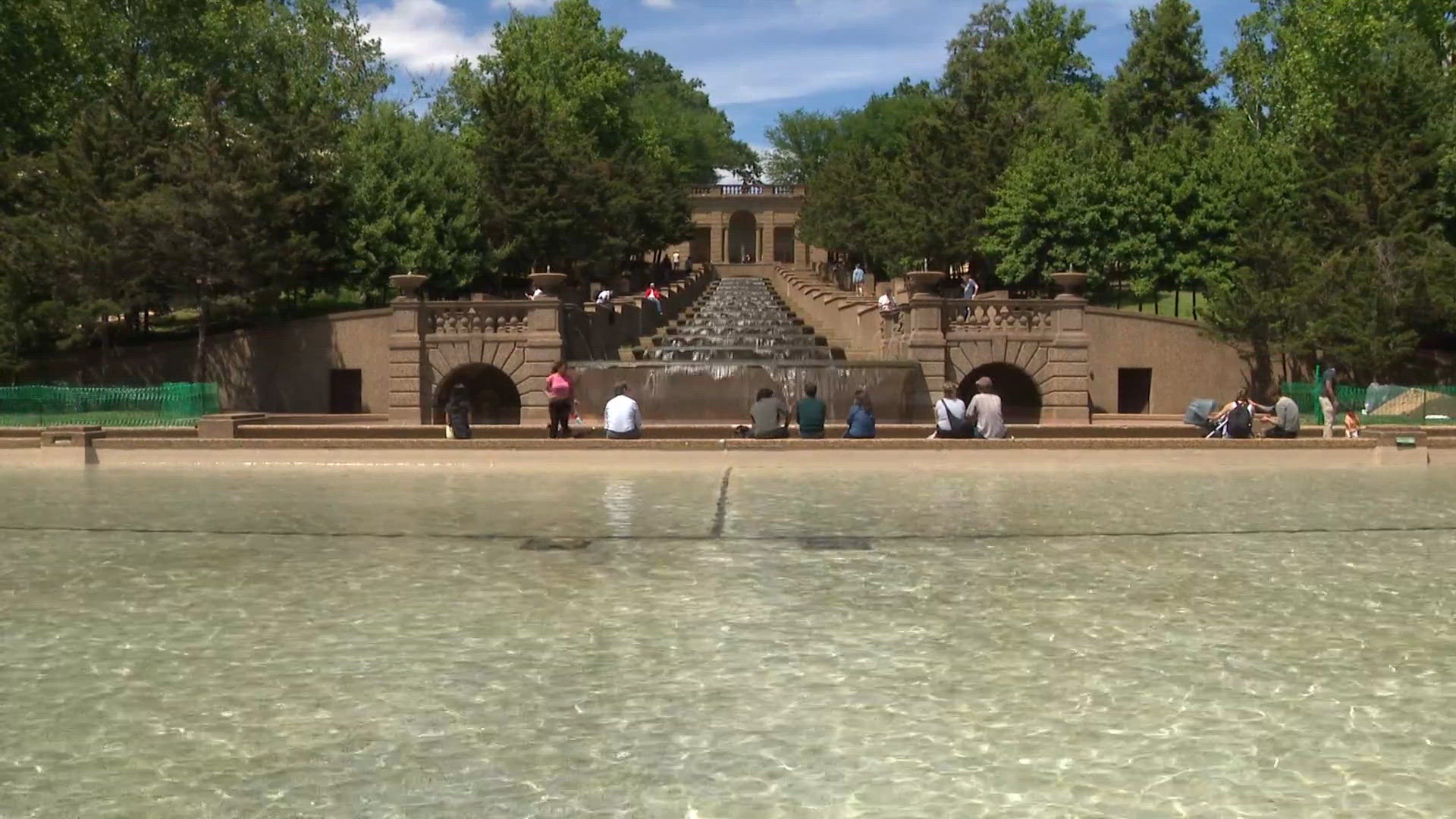 Malcolm X / Meridian Hill Park is back open with the fountain running ...