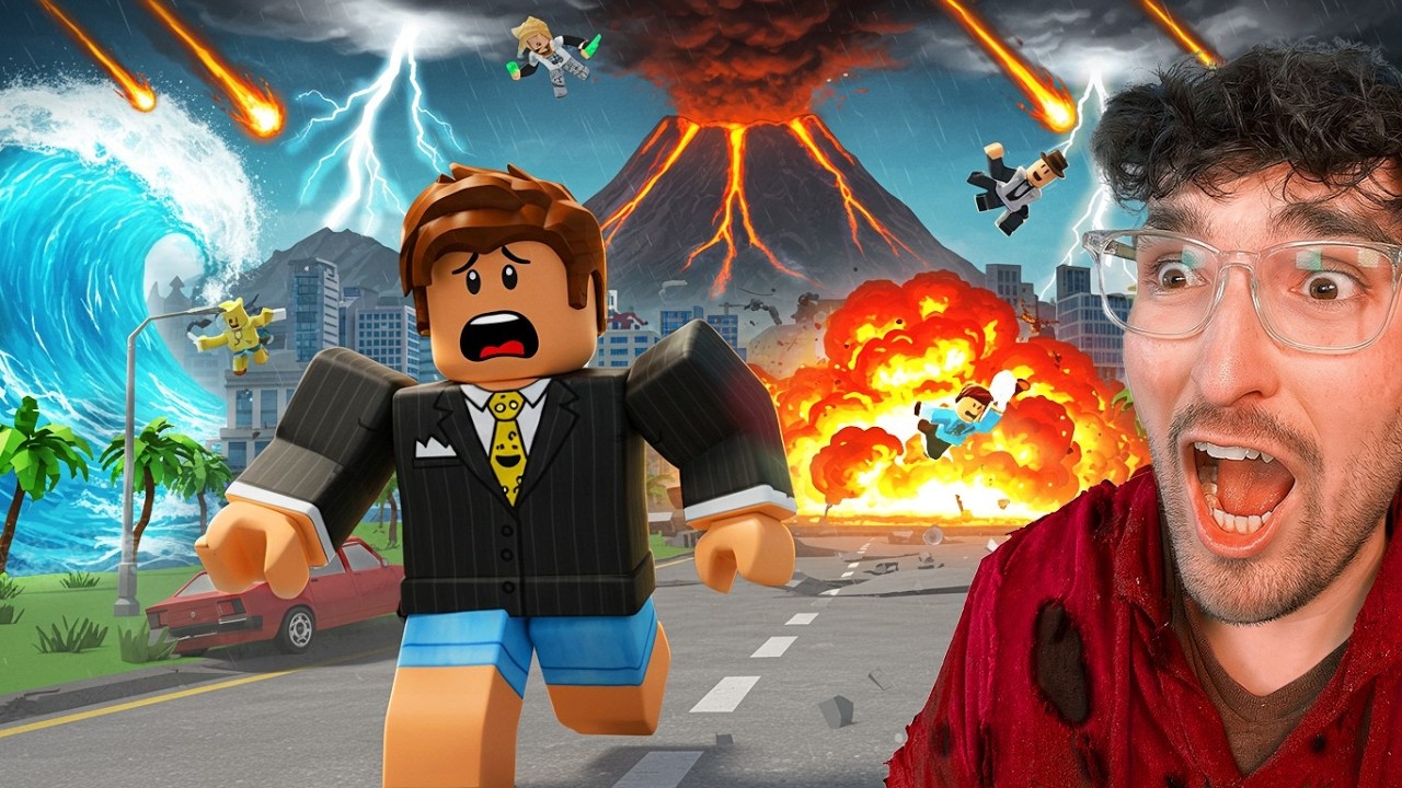 Surviving extreme natural disasters in Roblox