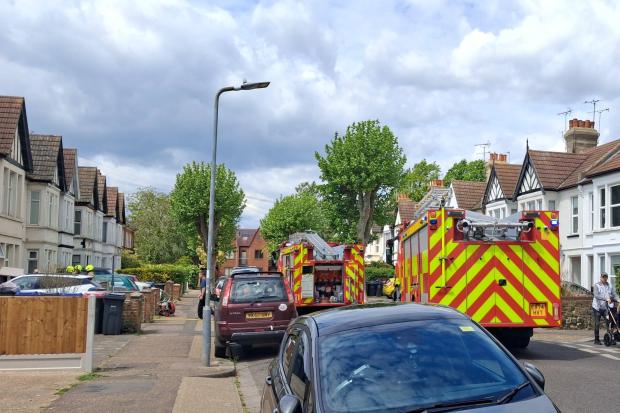 Fire engines blocking south Essex road with smell of smoke reported