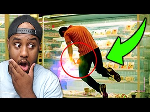 5 people with superpowers caught on tape reaction