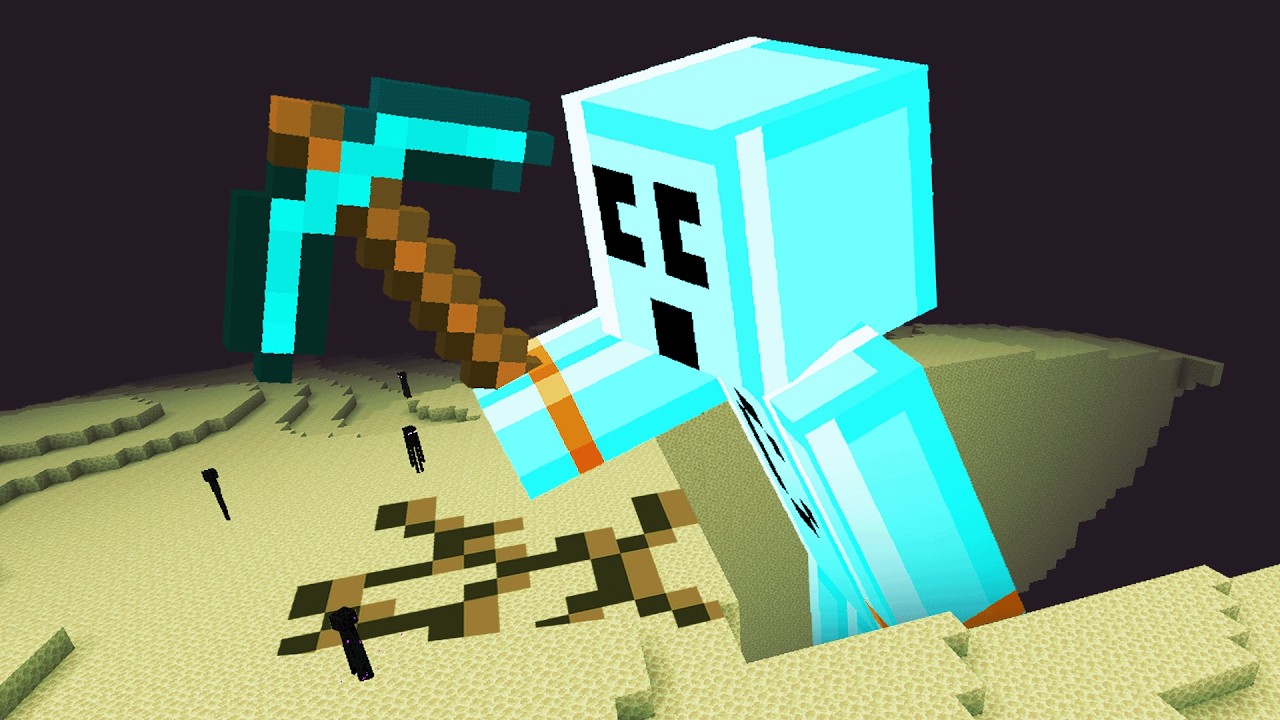 Mining through the floor leads into a Minecraft world infinity
