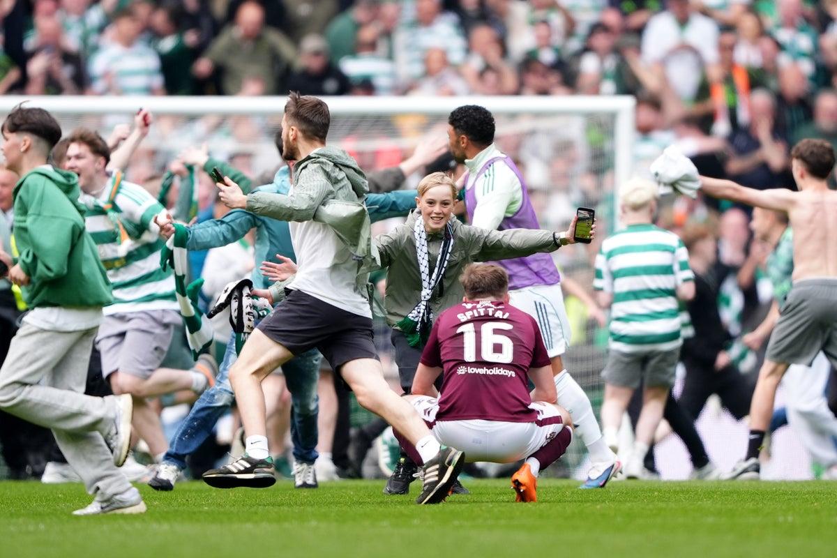 Hearts respond to 'shameful' scenes after Celtic title decider
