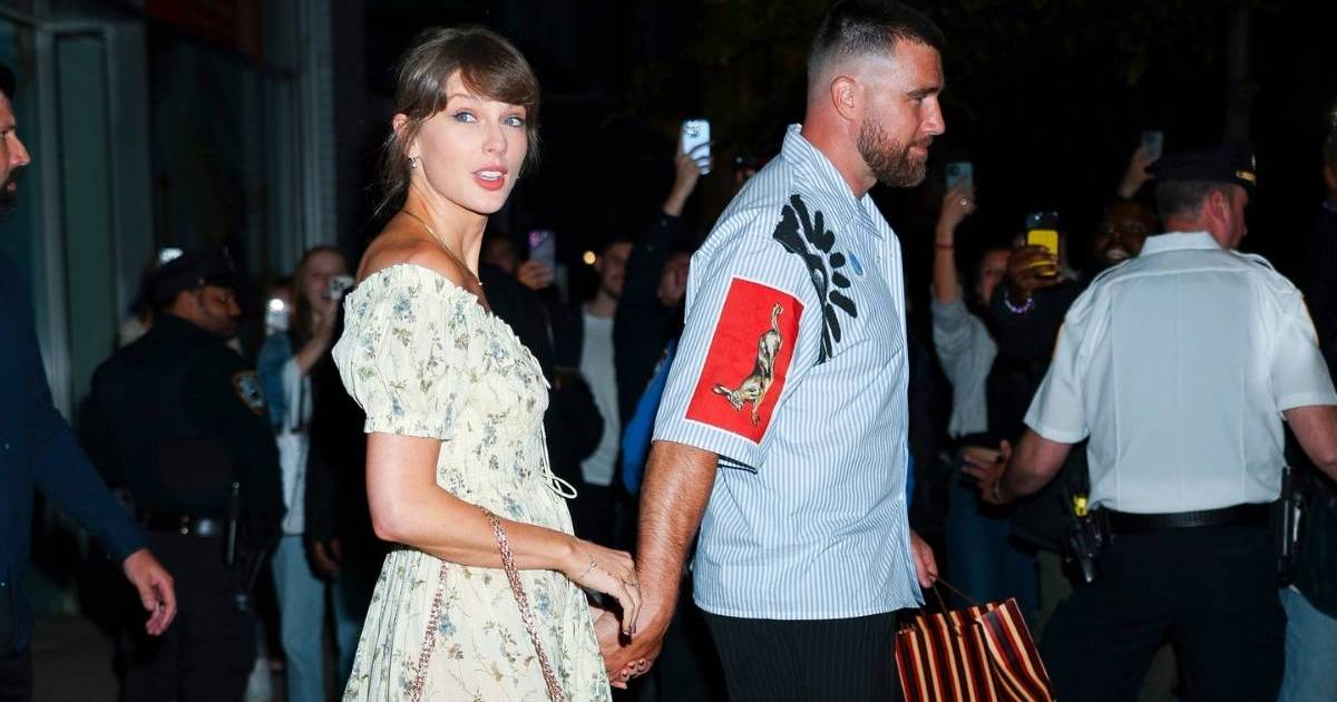 Taylor Swift's $348 Doen dress boldly slips off the shoulder for date night