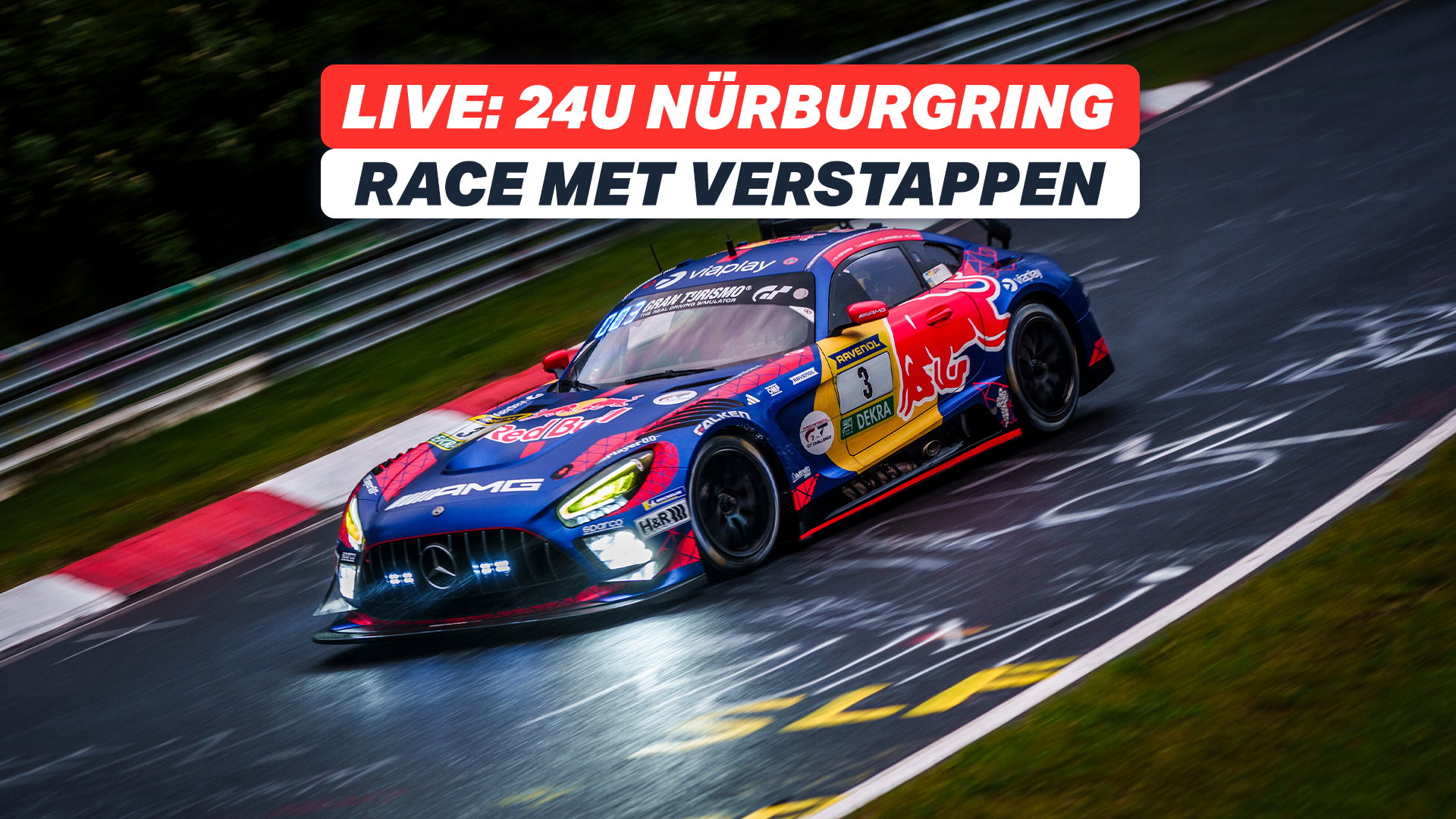 Live race 24 uur van de Nürburgring met Max Verstappen