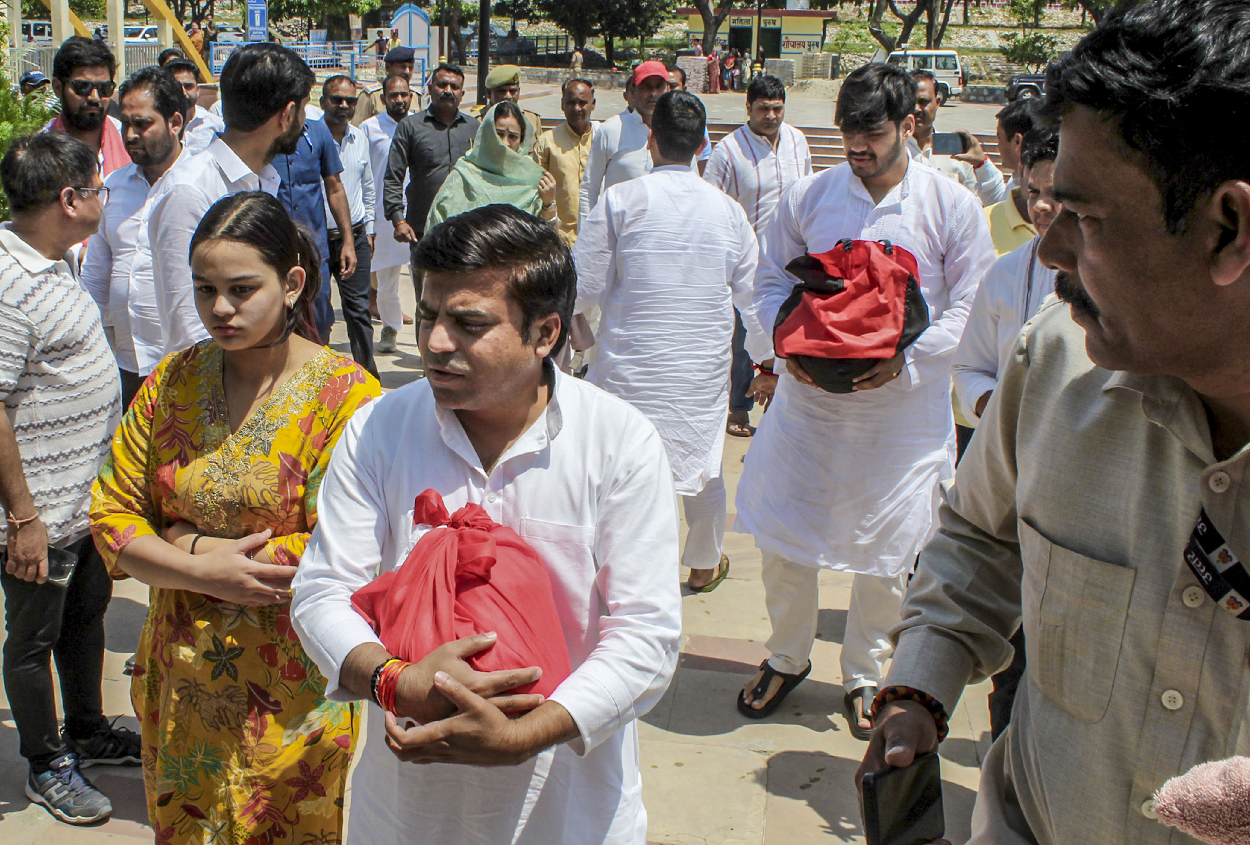 Ashes of Prateek Yadav immersed in Ganga in Haridwar