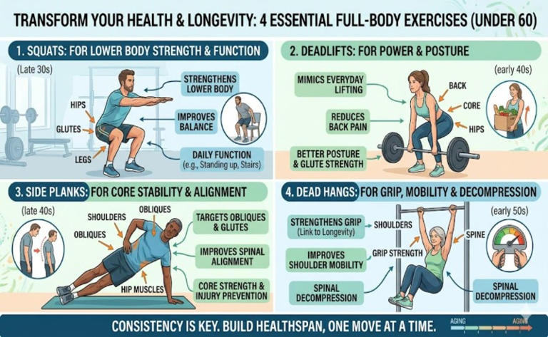 Are you under 60? These 4 full-body exercises could transform your ...