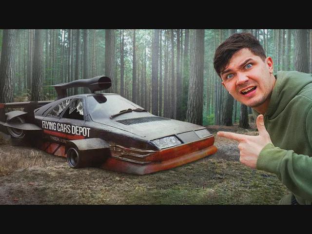 Found an abandoned flying car in forest!