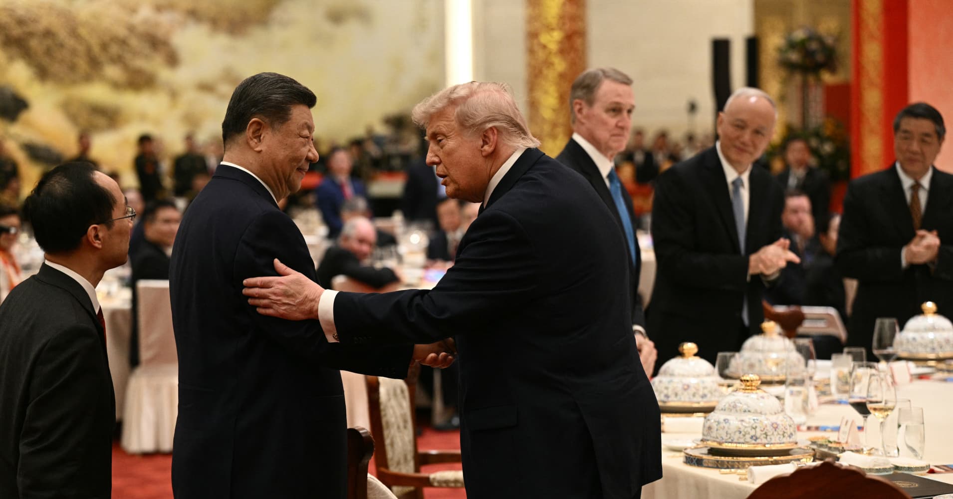 A state banquet, selfies with Musk and Huang's noodle run: The ...