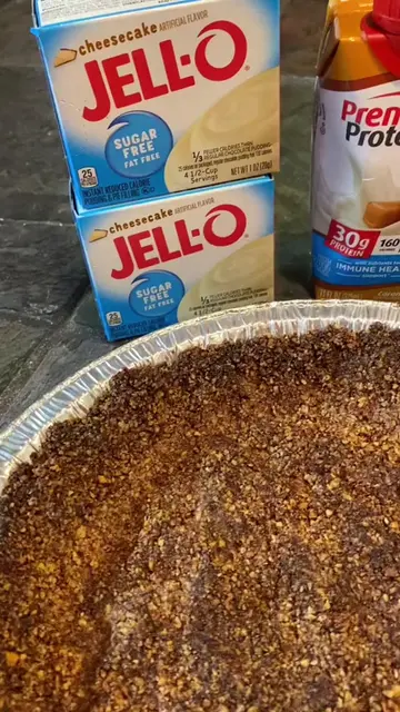 Easy caramel protein cheesecake pie you can mix in minutes