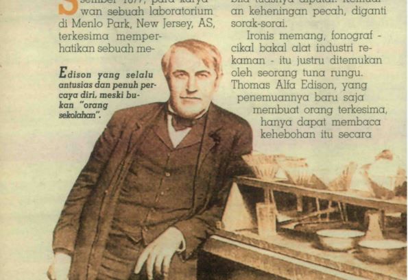 Thomas Alva Edison, pemilik 1.093 hak paten yang ternyata tunarungu