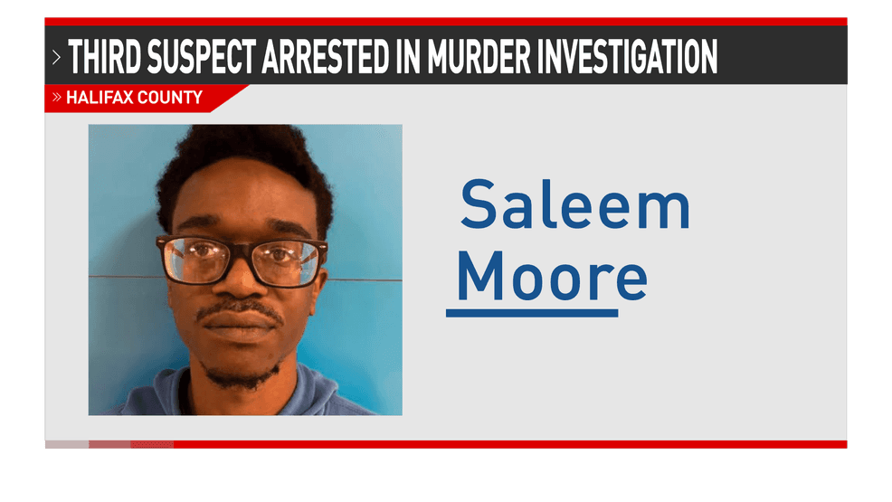 Third suspect arrested in Halifax County murder investigation