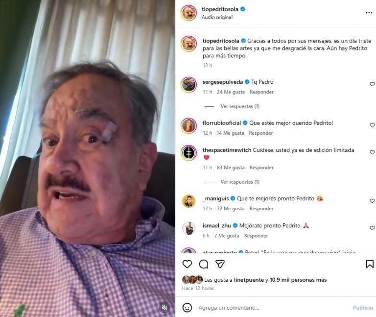 Actualizan el estado de salud de Pedrito Sola; el conductor de ...