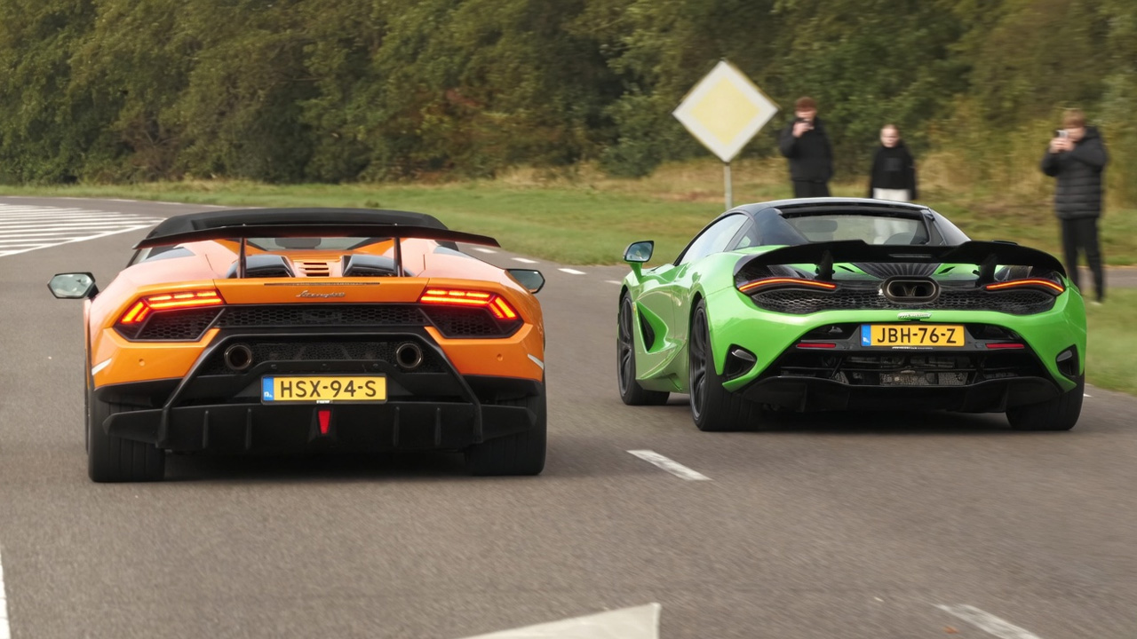 Epic acceleration duel: Lamborghini Huracán versus the McLaren 720S