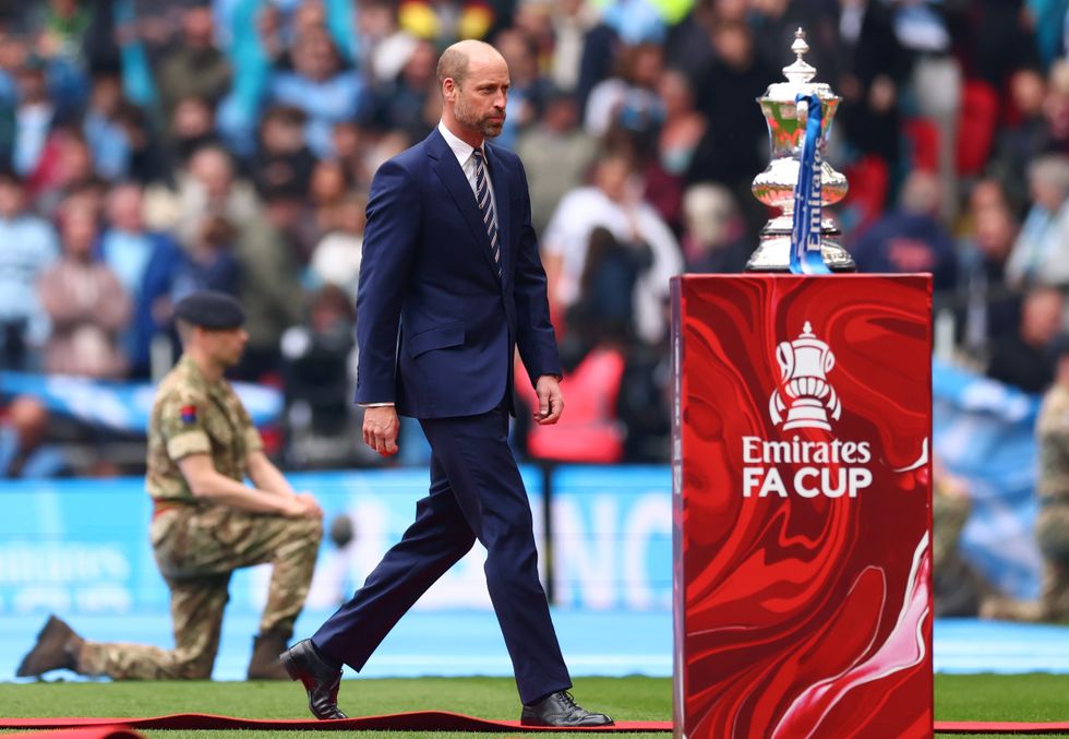 Prince William attends FA Cup final as Chelsea face Manchester City