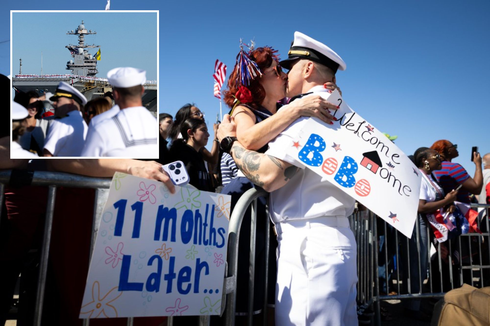 USS Ford, world’s largest aircraft carrier, returns home after 11-month ...