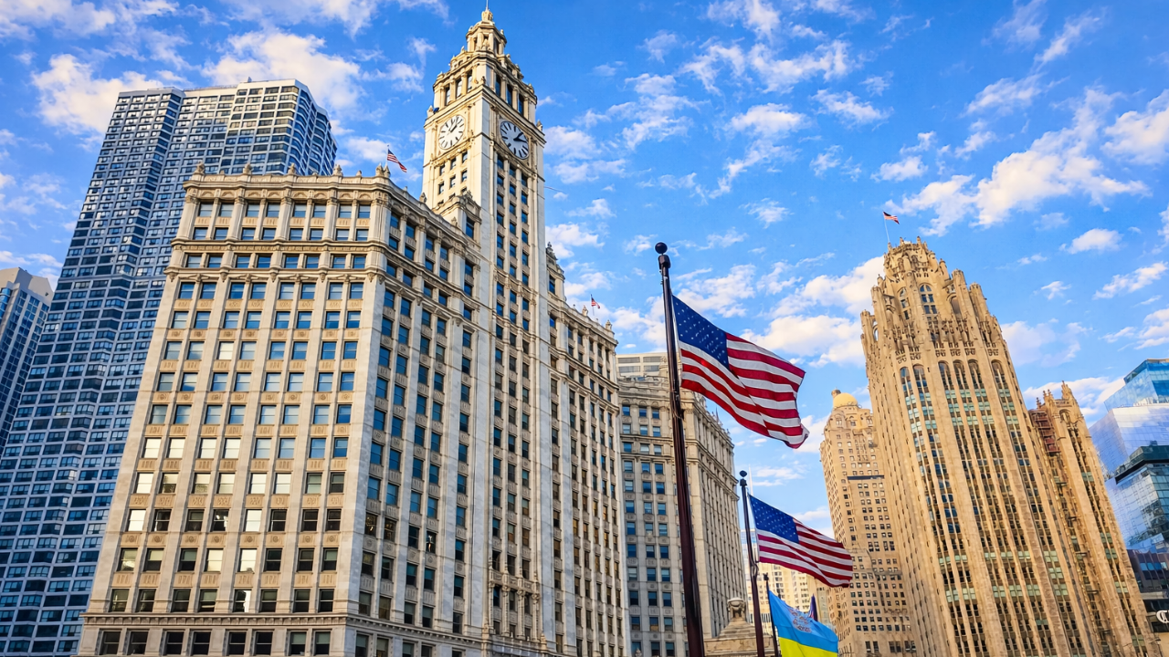 Promenade sur la Magnificent Mile de Chicago (4K)