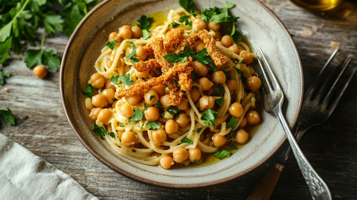 Ciceri e tria: apulische Pasta mit Kichererbsen