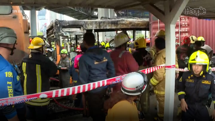 At least 8 dead, 35 injured after freight train smashes into bus ...