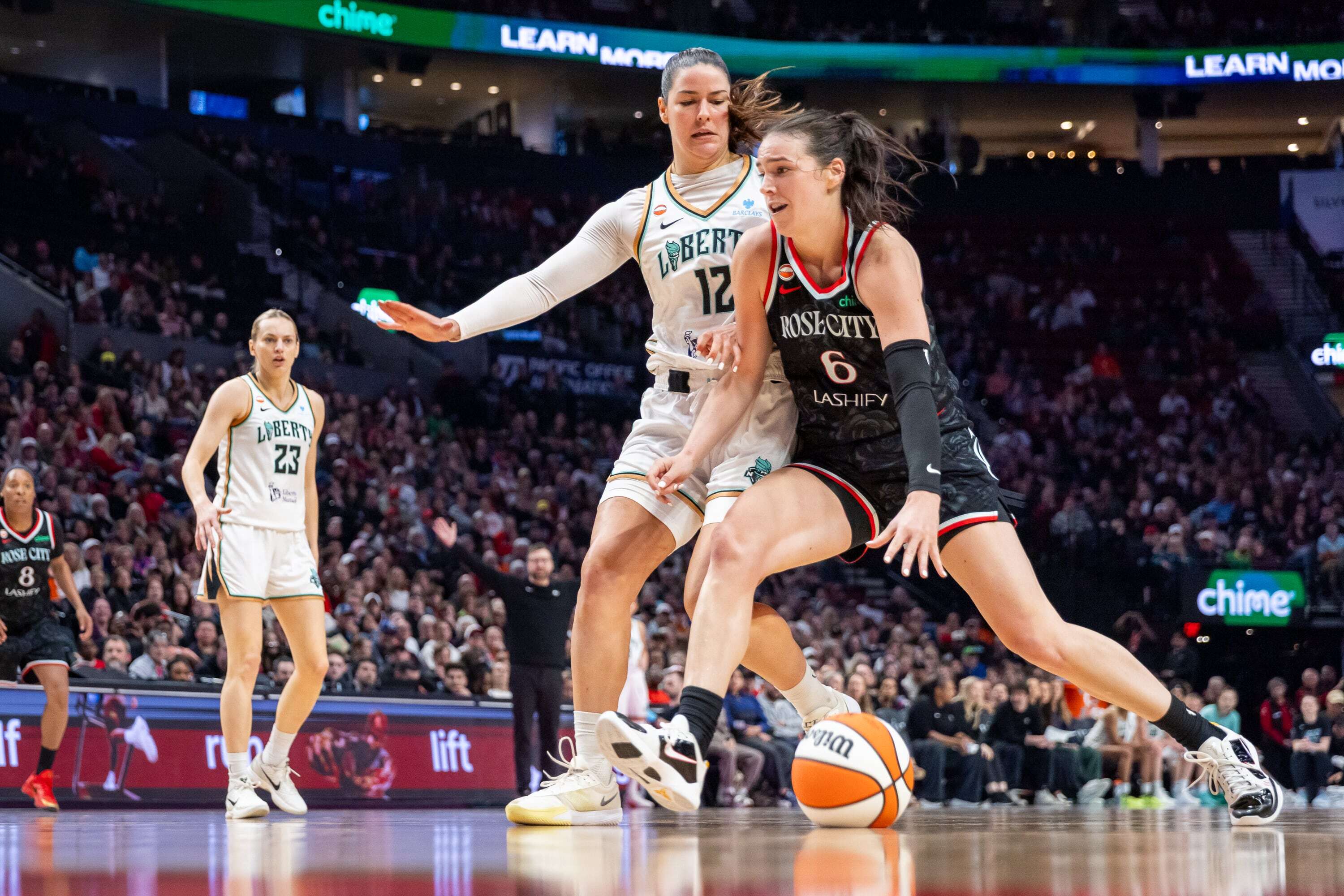 She is the first WNBA player from University of Portland. Her first ...