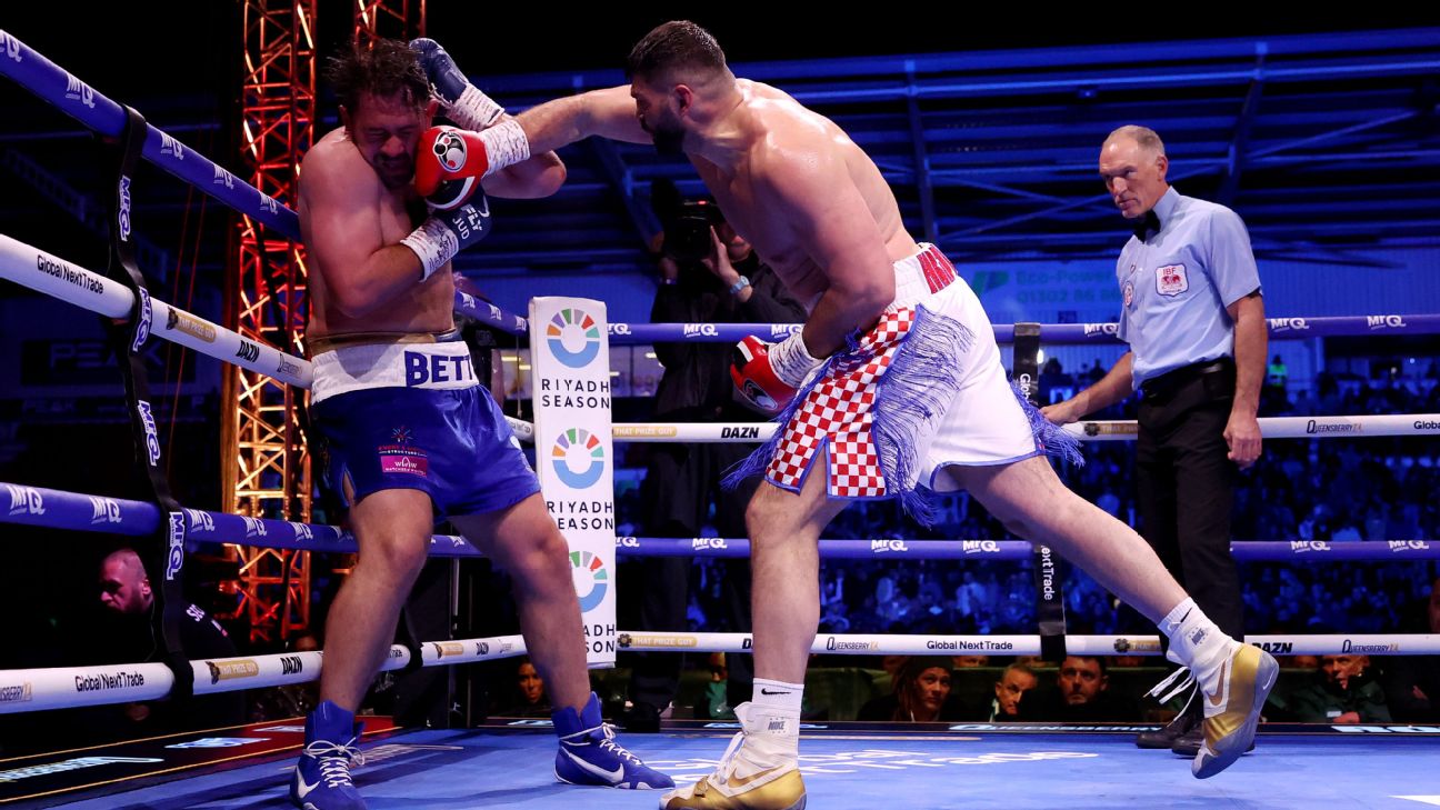 Filip Hrgovic overwhelms Dave Allen in third-round TKO