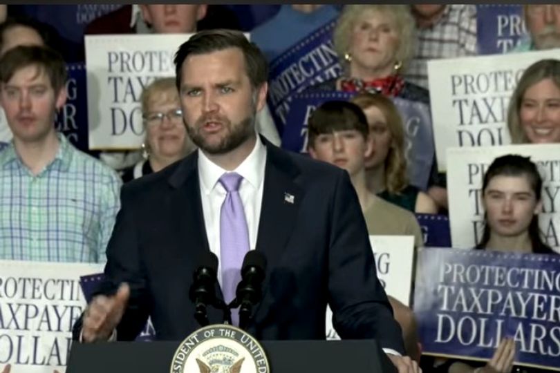 JD Vance laughs nervously as rally crowd erupts in angry booing