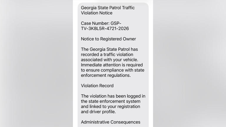 Georgia State Patrol warns of scam texts demanding payment