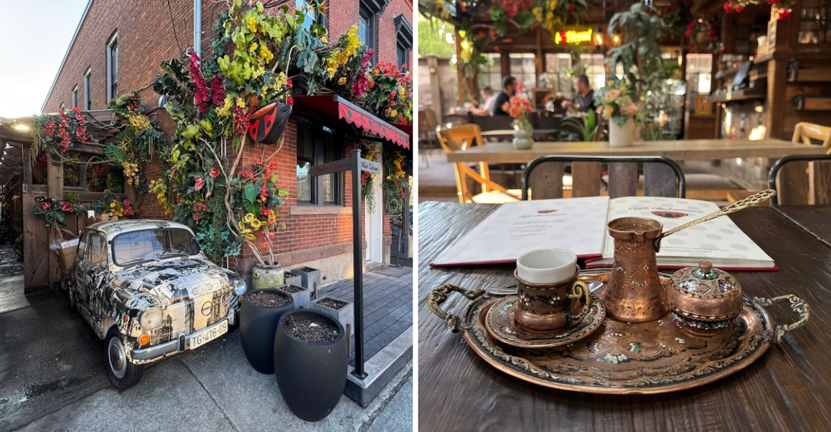 You can find Balkan burek, Turkish coffee, and a charming backyard ...