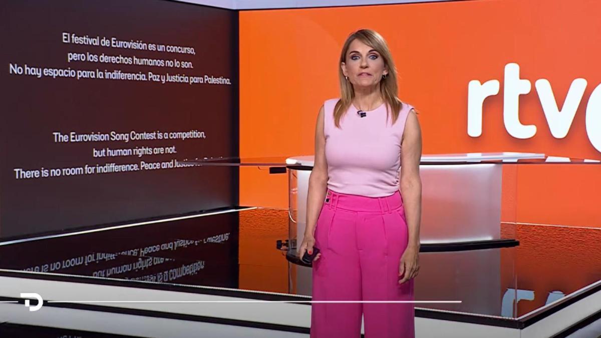 TVE lanza un mensaje contra Eurovisión a la hora en que debía emitir la ...