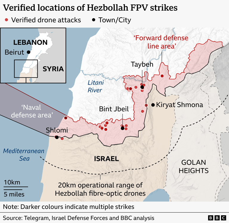 Hezbollah drone strike videos show evolving tactics against Israel