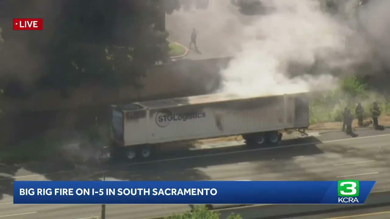 Live | Big rig fire on I-5