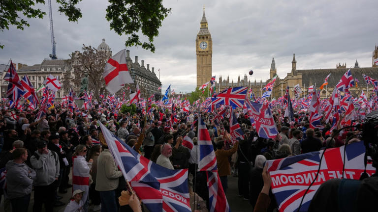 Several people arrested at two major rival protests in the UK