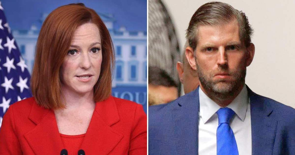 Eric Trump to sue Jen Psaki over China ties claims and 'dishonest ...